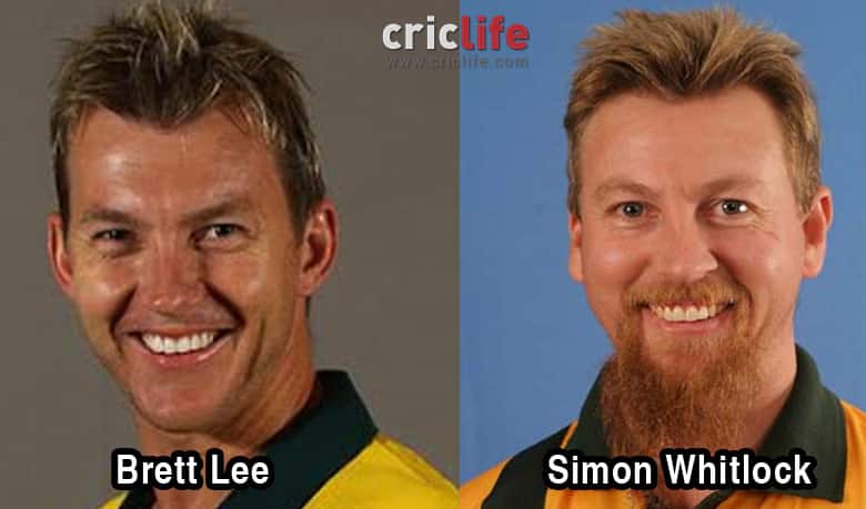 Brett Lee and Simon Whitlock - Cricket Country