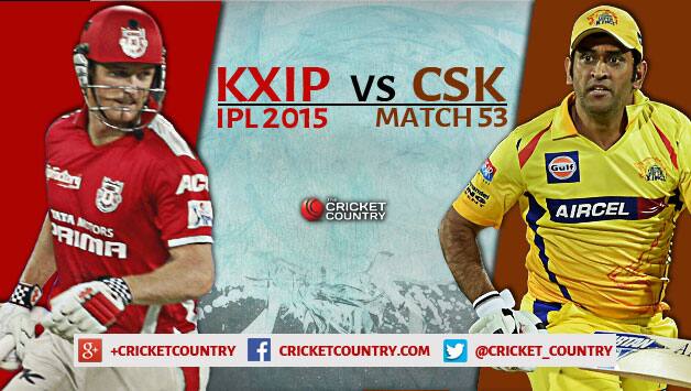 Kings XI Punjab vs Chennai Super Kings, IPL 2015 Match 53 at Mohali ...