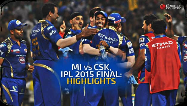 Mumbai Indians vs Chennai Super Kings, IPL 2015 Final at Eden Gardens ...