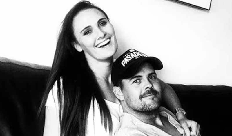 Jacques Rudolph and his wife Terri-Lee Rudolph - Cricket Country