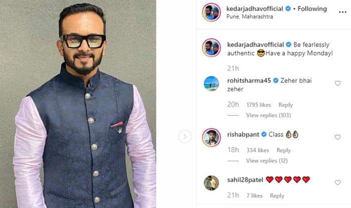 Kedar Jadhav Posts 'Fearlessly Authentic' Picture; Rohit Sharma ...