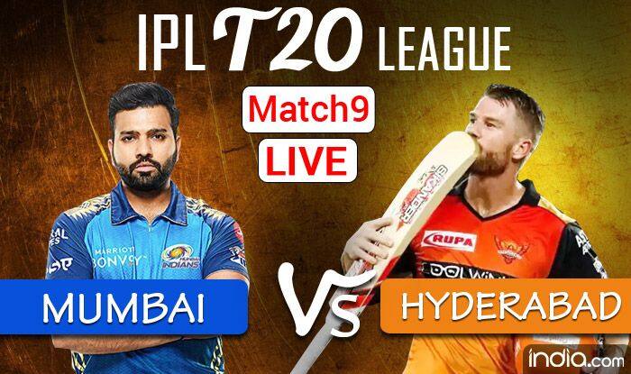 LIVE IPL 2021 MI vs SRH Match 9 Live Cricket Score, Today's Match ...