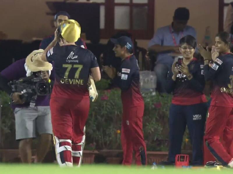 Sophie Devine Hits A 94 Meter Monster Six, RCB Teammates' Reaction Goes ...