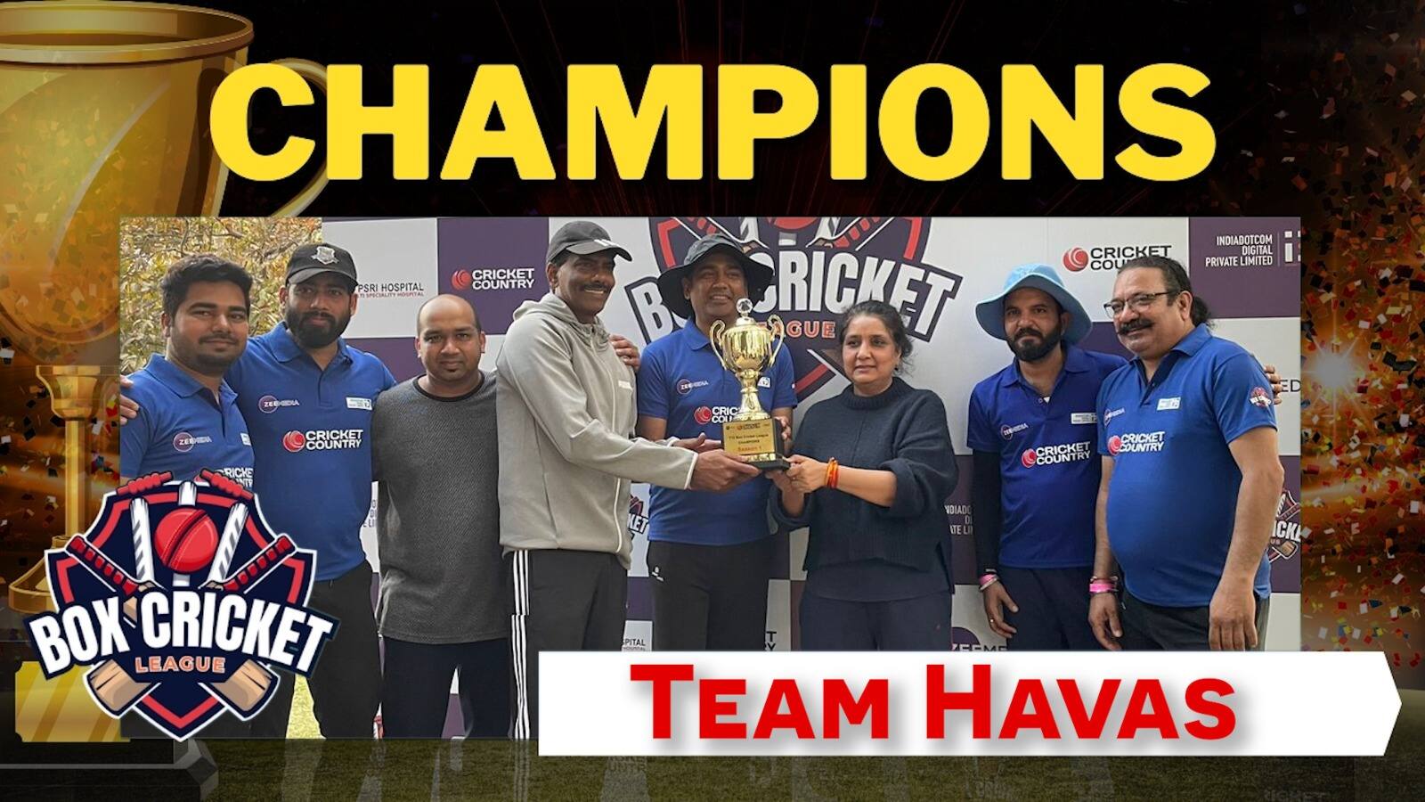 Champions Crowned: Team Havas Celebrates Victory in CC T-10 Box Cricket ... Champions Crowned: Team Havas Celebrates Victory in CC T-10 Box Cricket ...