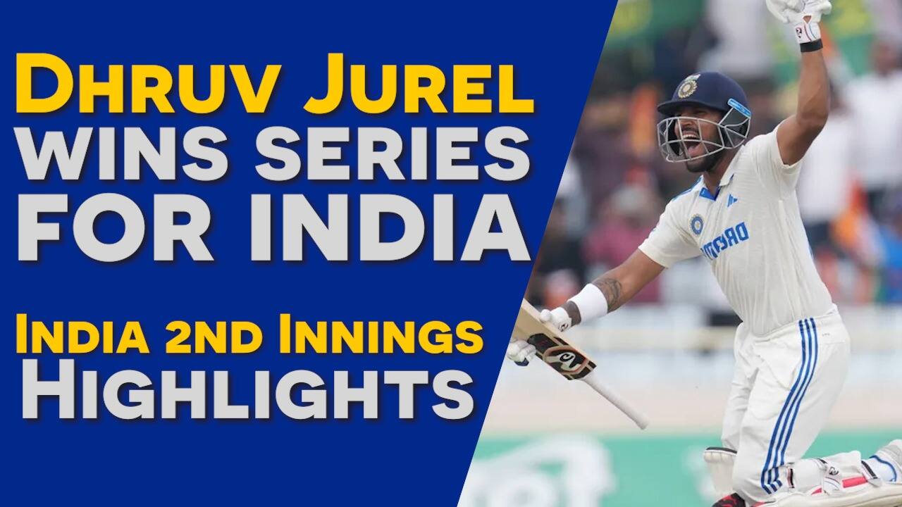 Dhruv Jurel Scores Winning Runs, Watch 2nd Innings Highlights | Ind vs ...