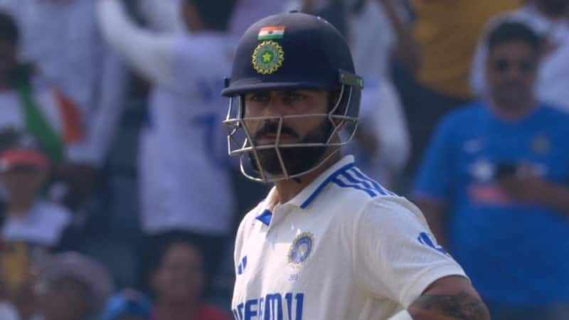 WATCH: Mitchell Santner cleans up Virat Kohli with a full toss on Day 2