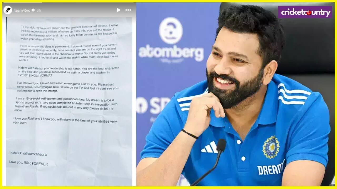 'प्लीज रिटायर मत होना...', 15 साल के फैन ने रोहित के लिए लिखा इमोशनल लेटर