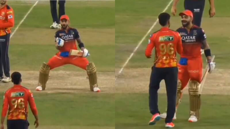 WATCH: Virat Kohli's celebration in front of Shreyas Iyer causes drama, PBKS skipper does THIS ...