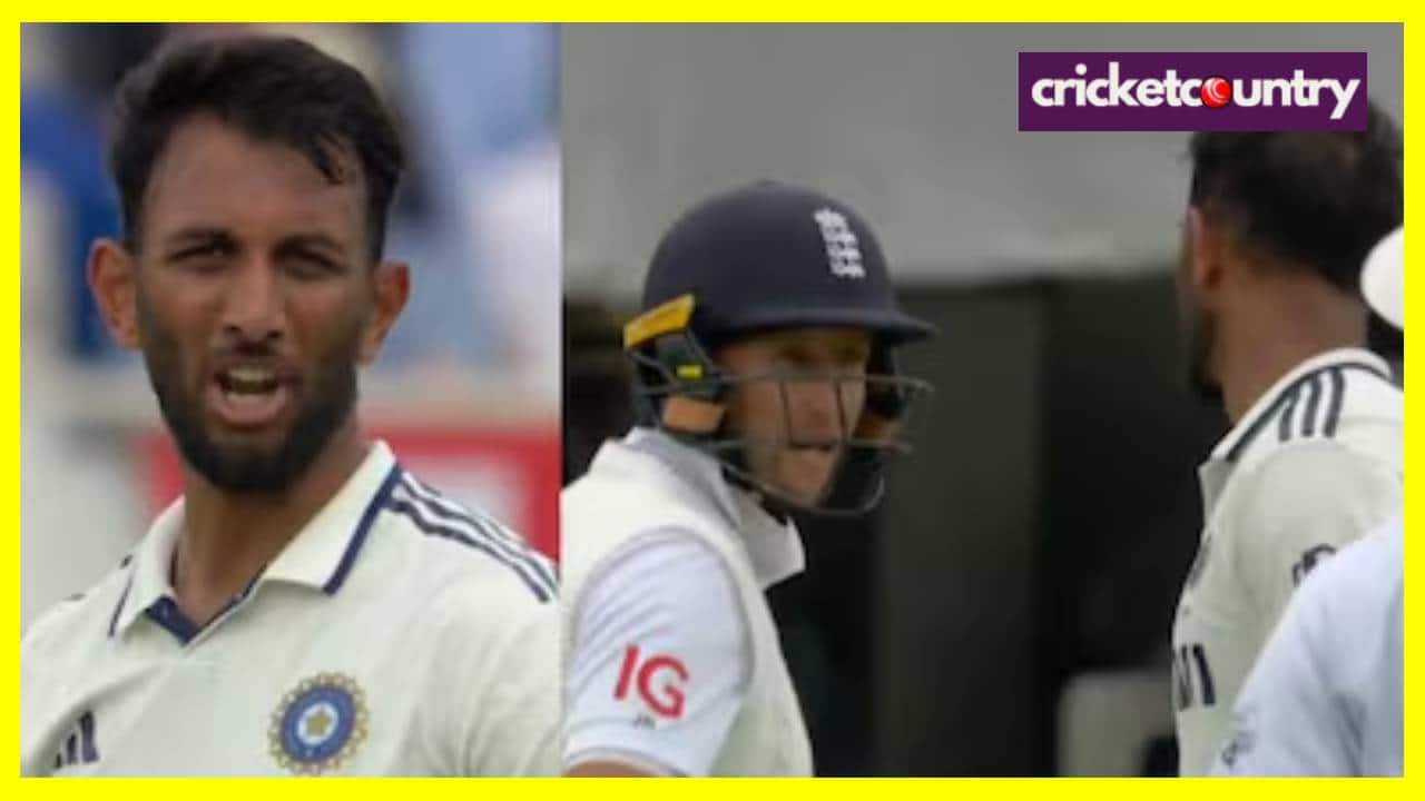 "He's a..." Indian Pacer Prasidh Krishna shares about his heated moment with Joe Root