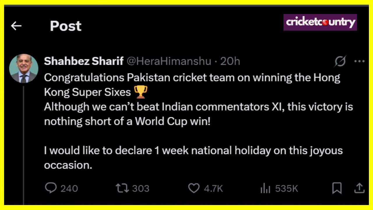 Pakistan PM announces Week-long holiday for Hong Kong sixes victory, R Ashwin asks for a victory ...