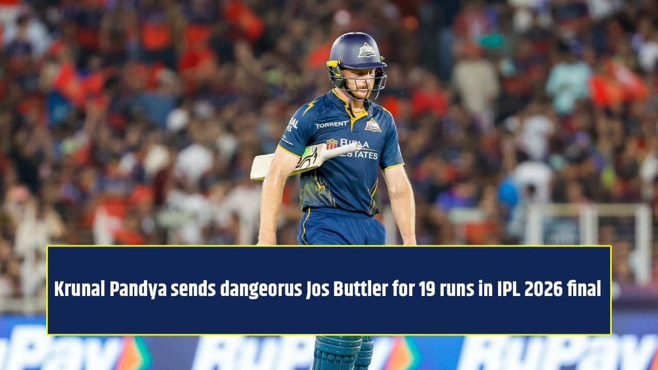 WATCH: Krunal Pandya's smartness sends dangerous Jos Buttler to the ...