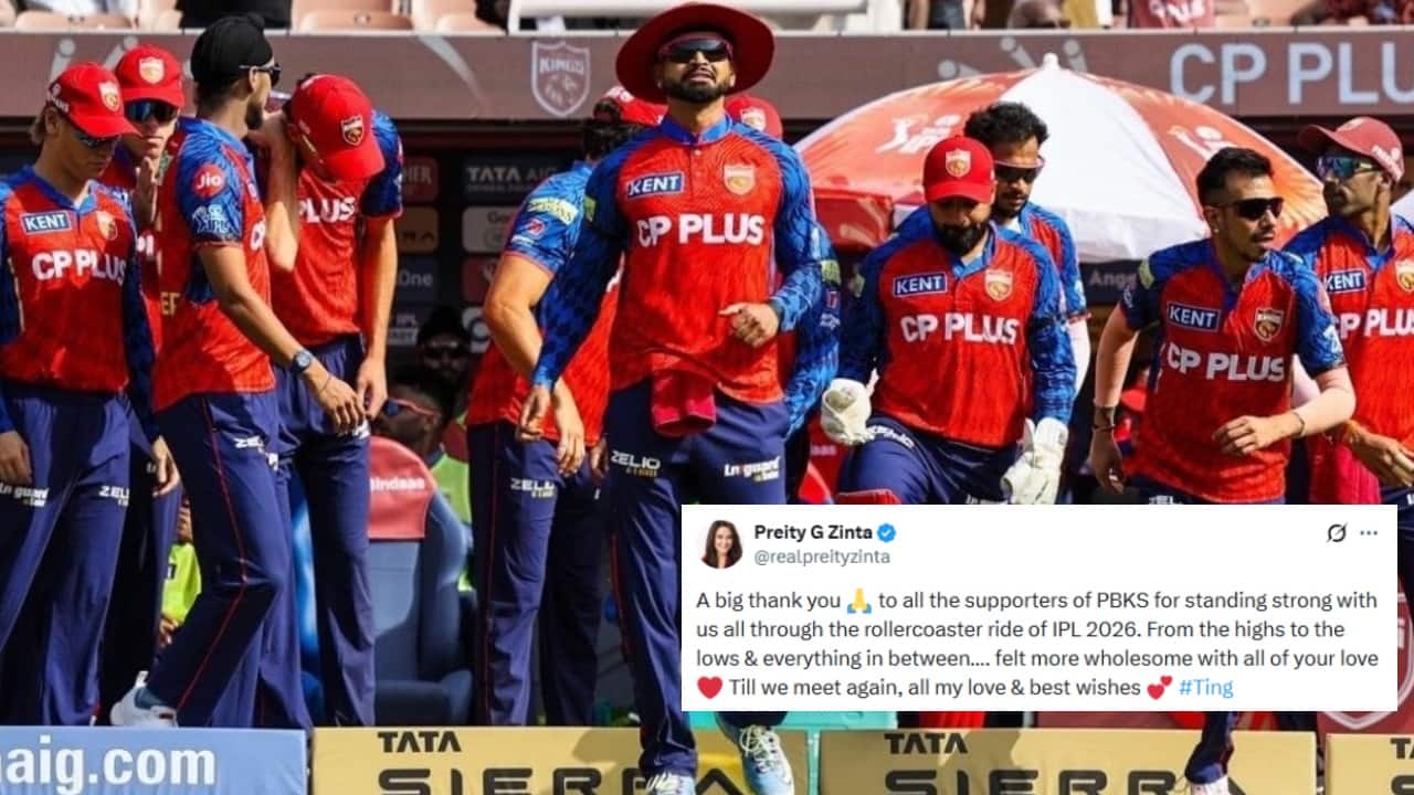Preity Zinta shares emotional message after Punjab Kings playoff ...