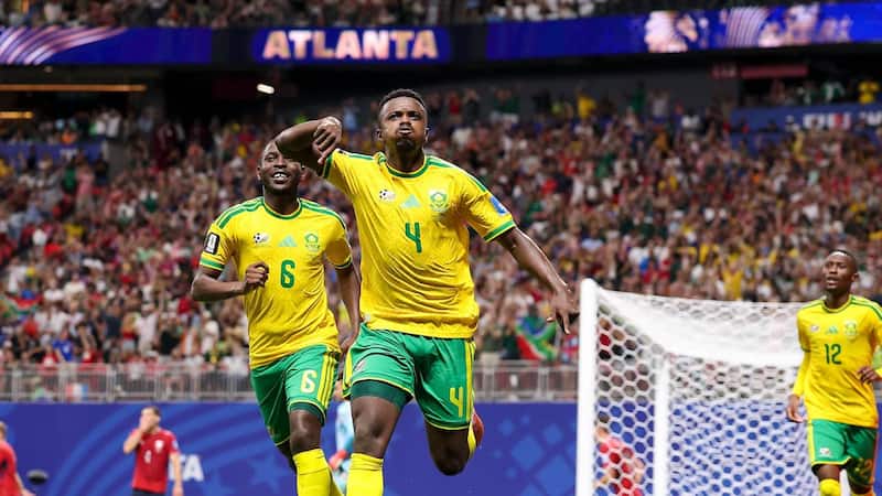 Teboho Mokoena's late penalty rescues South Africa in draw against ...