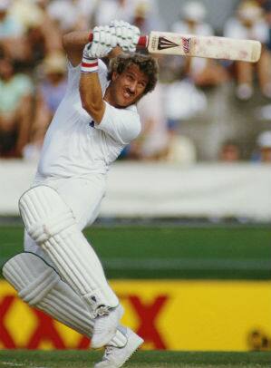 Ian Botham plunders 24 runs in an over off Derek Stirling at The Oval ...