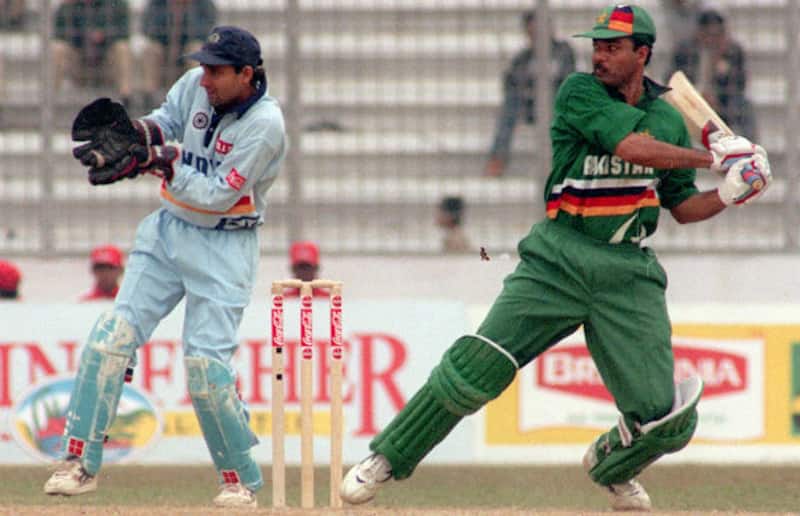 Ijaz Ahmed scores belligerent 139 against India at Gaddafi Stadium ...