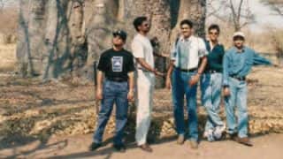 PHOTO: Sachin Tendulkar, Anil Kumble, Rahul Dravid under Boabab tree in ...
