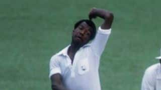 Colin Croft takes 8 for 29, best-ever figures for a West Indian fast bowler