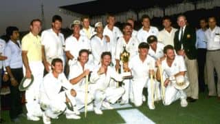 World Cup 1987 final: Australia lift maiden Trophy after Mike Gatting's ...