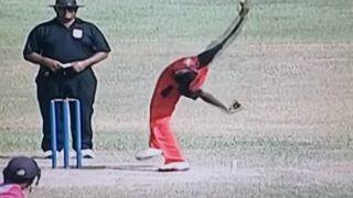 Watch: Spinner with weird bowling action makes debut for Sri Lanka